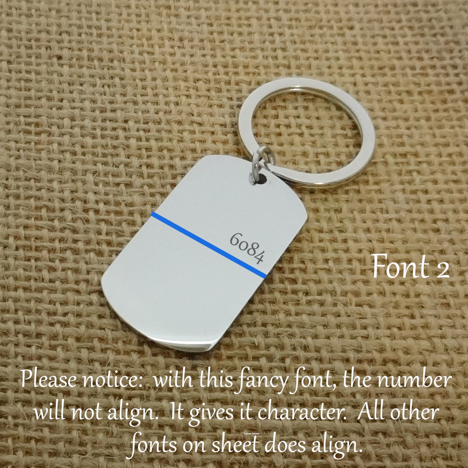 Thin Blue Line Key Chain Police Husband Blue Line Key Chain | Etsy