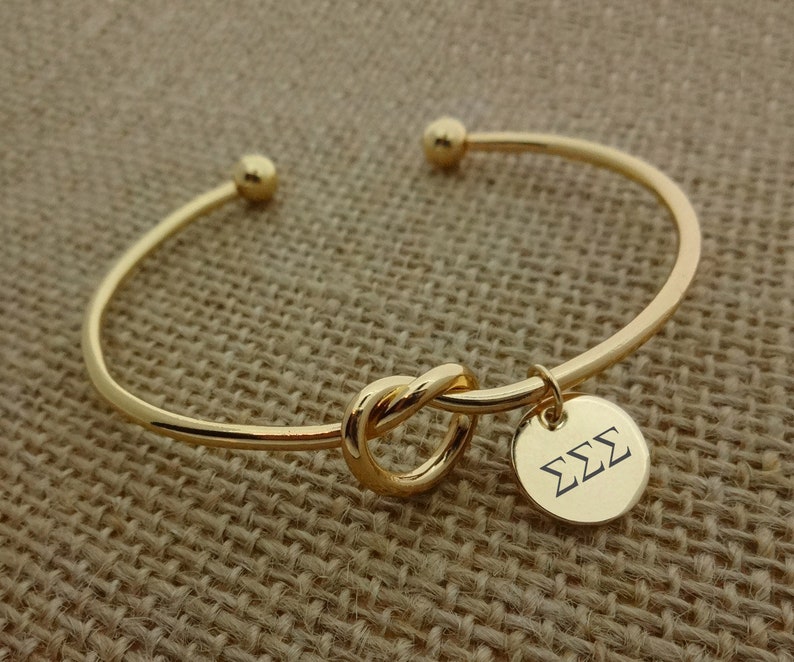 Tri Sigma Sigma Sigma Sorority Bracelet Bangle Sorority | Etsy