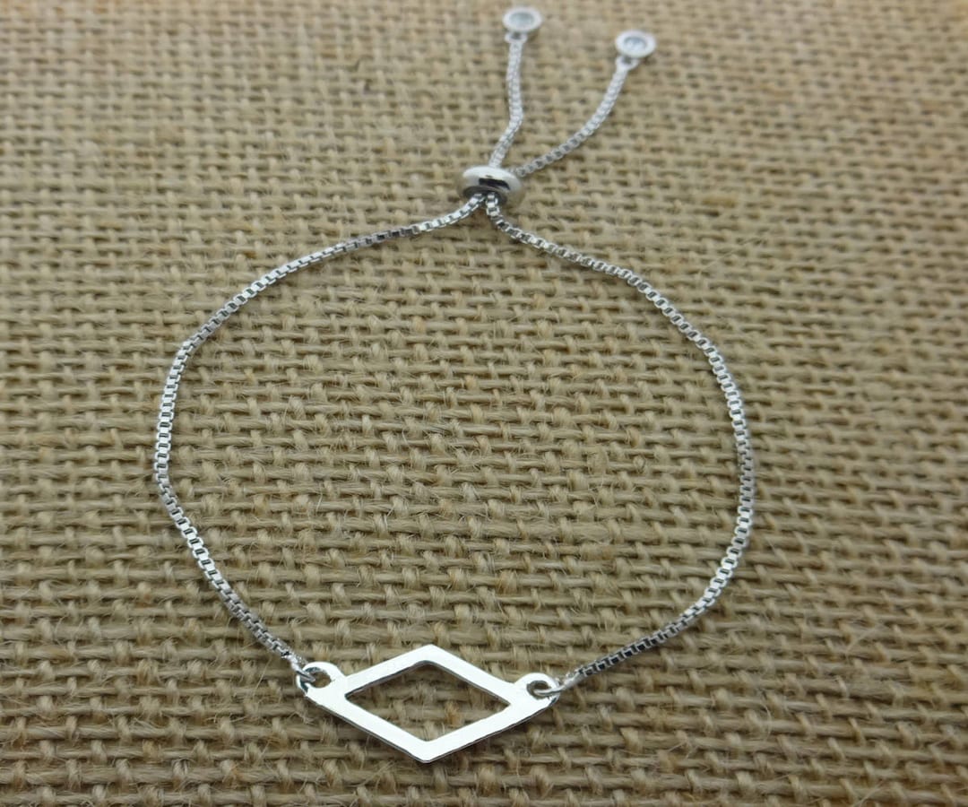 Alpha Delta Pi Open Diamond Bracelet Adpi Open Diamond Adjustable ...