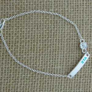Zeta Tau Alpha Sorority Bracelet Jewelry Bar Sorority Bracelet - Etsy