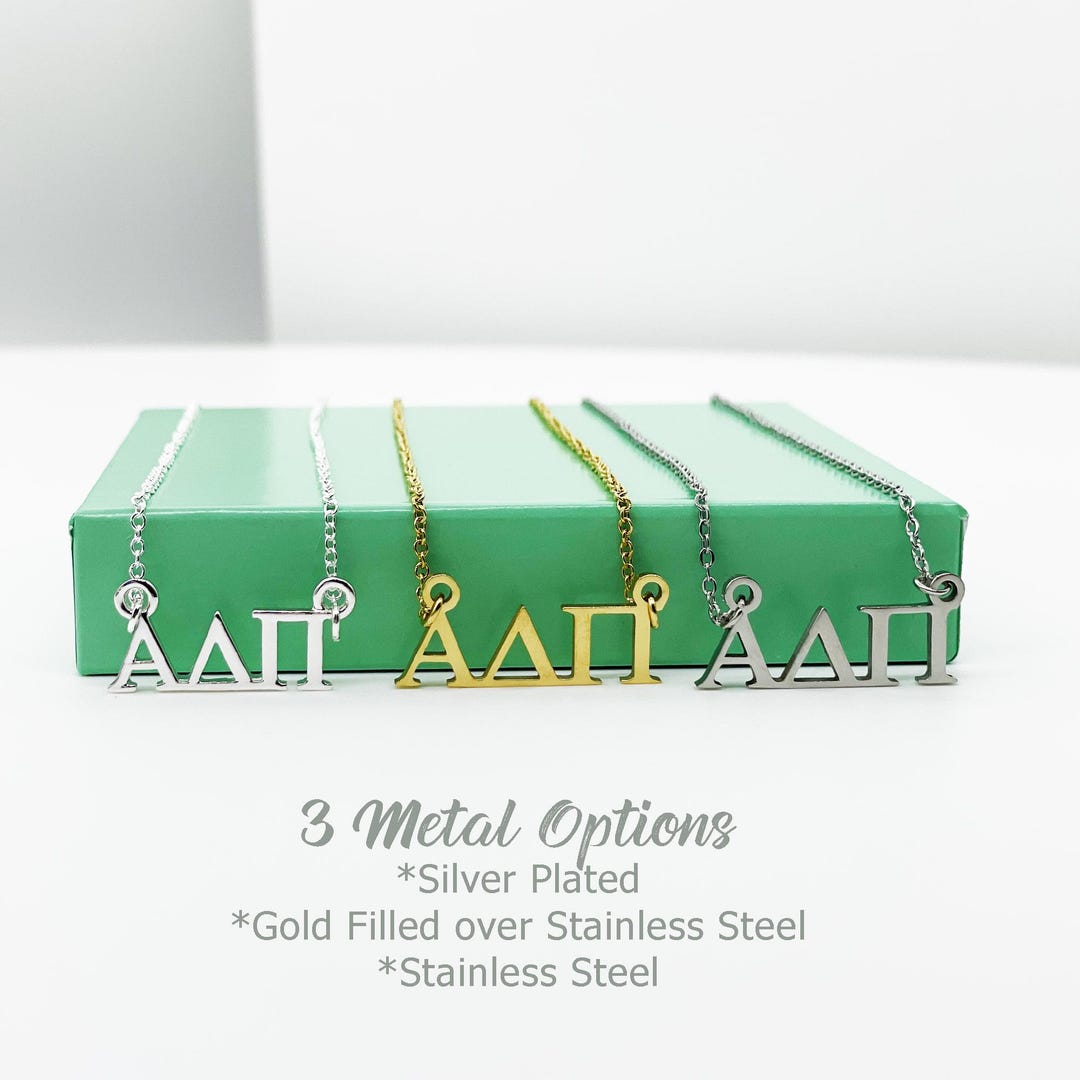 Alpha Delta Pi Necklace, ΑΔΠ Floating Necklace Adpi, ΑΔΠ - Etsy