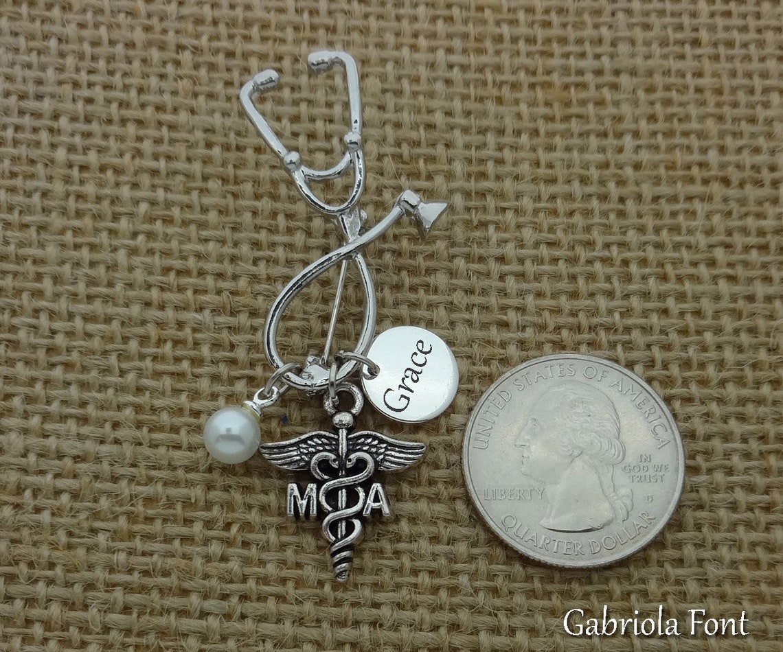 MA Medical Assistant Pin Personalized MA Medical Assistant - Etsy
