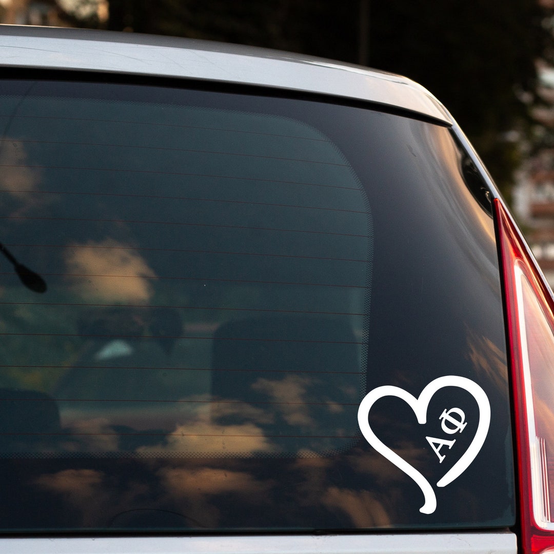 Alpha Phi Sorority Car Sticker Decal, Mirror Sticker, Laptop Sticker ...