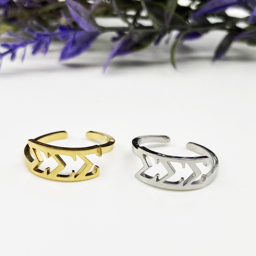 Tri Sigma Sigma Sigma Ring ADJUSTABLE, Tri Sigma Sigma Sigma Adjustable ...