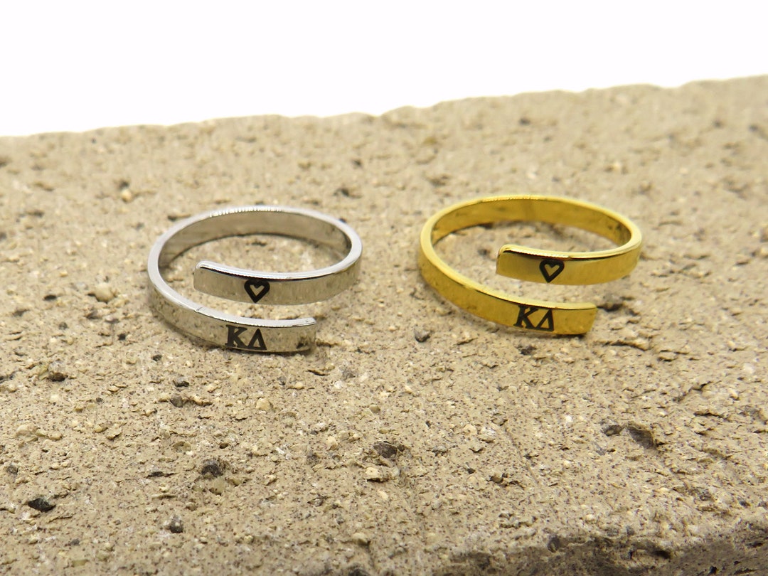 Kappa Delta Adjustable Greek Sorority Ring, Kappa Delta Adjustable ...