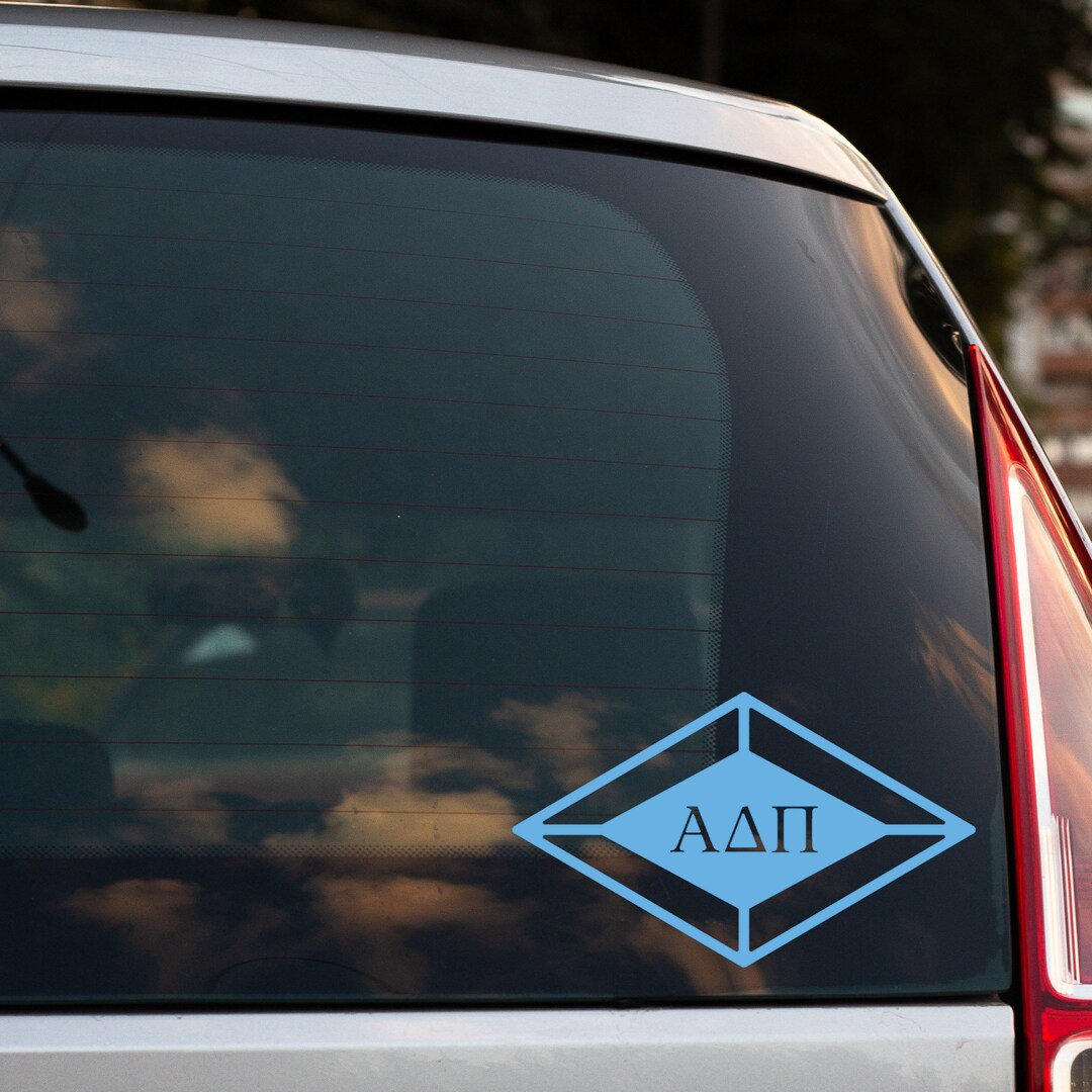 Alpha Delta Pi Sorority Car Sticker Decal Diamond Symbol, Laptop ...