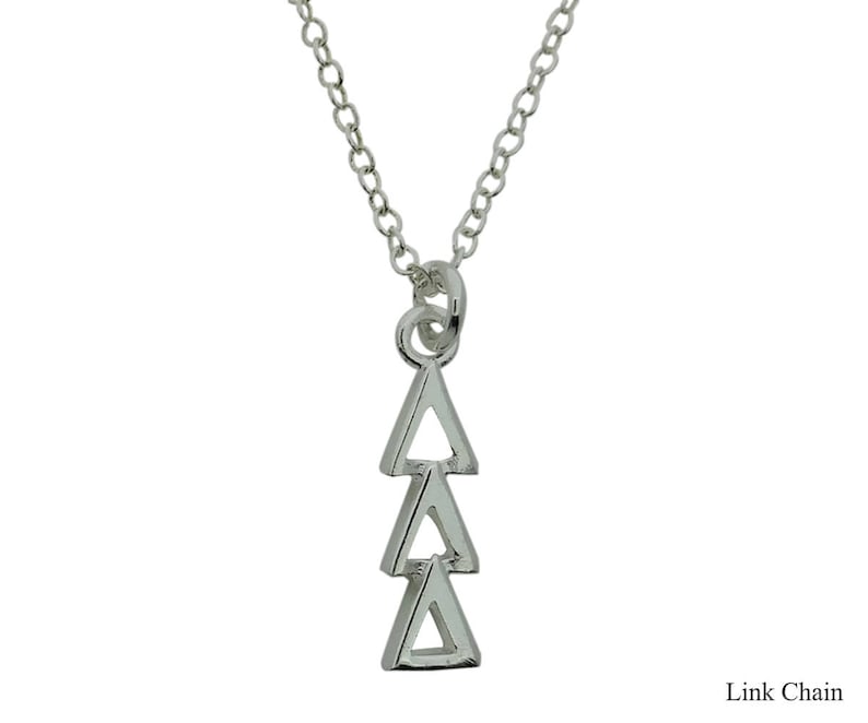 Tri Delta Delta Delta Greek Sorority Lavalier Pendant Drop - Etsy