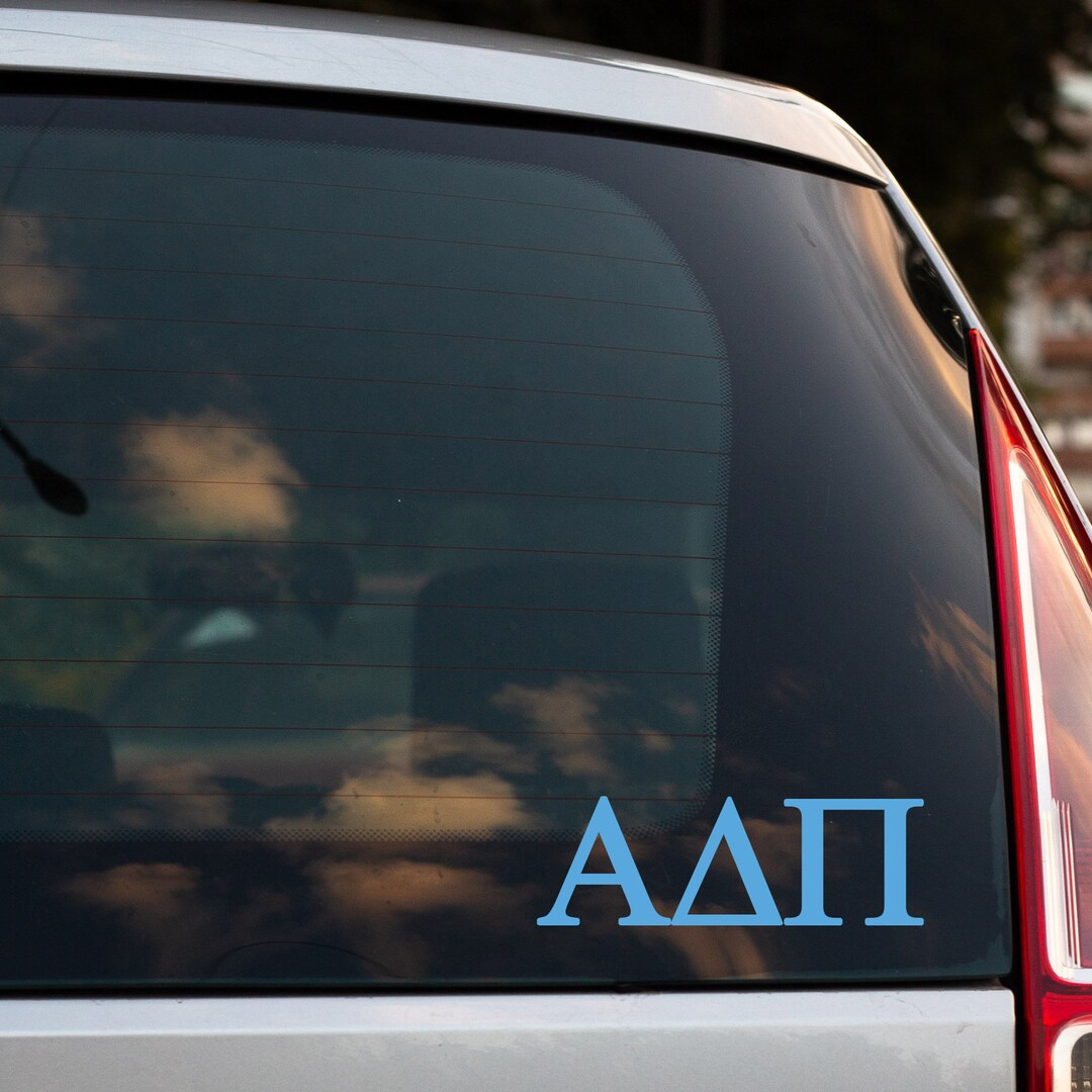 Alpha Delta Pi Sorority Car Sticker Decal Letters Only, Laptop Sticker ...
