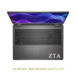 Zeta Tau Alpha Sorority Car Sticker Decal Letters Only, Laptop Sticker ...