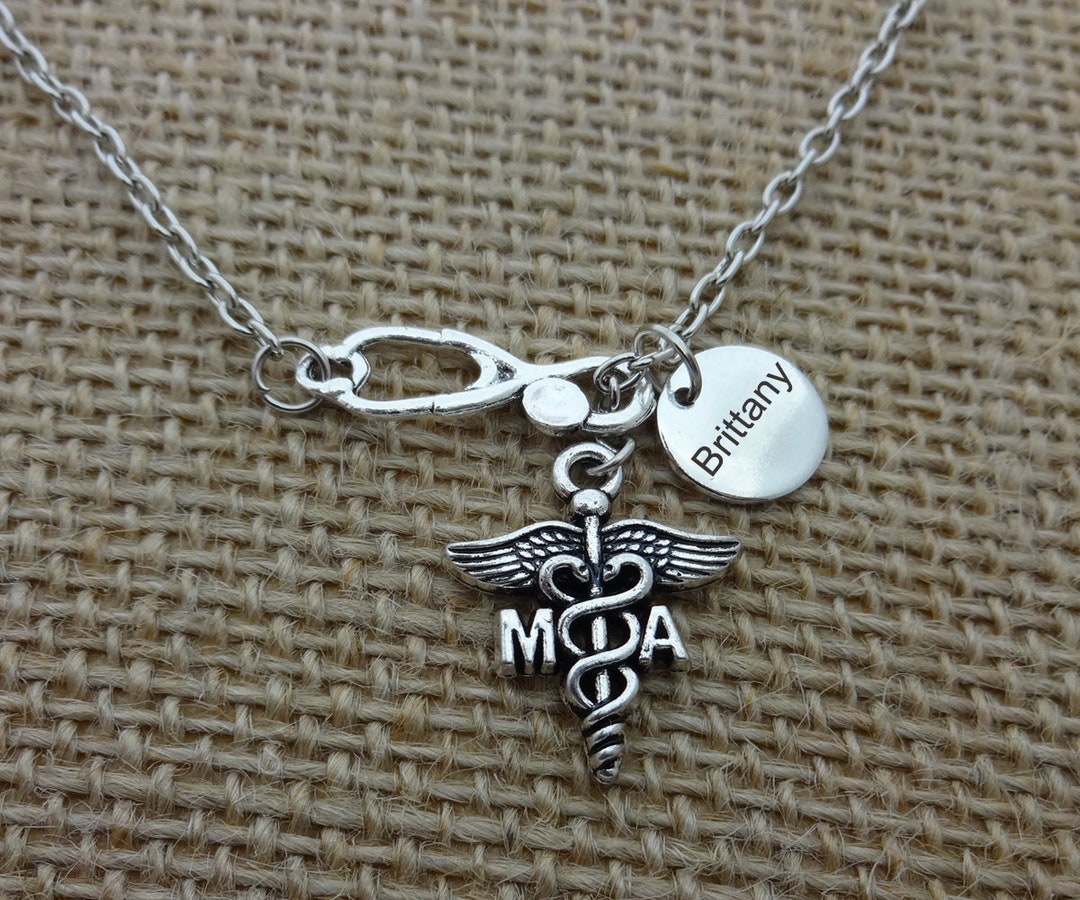 MA Medical Assistant Necklace, Personalized Medical Assistant Necklace ...