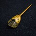 Batik Hand-painted Wooden Hair Pin: "the Bird Mask" Accessory - Etsy