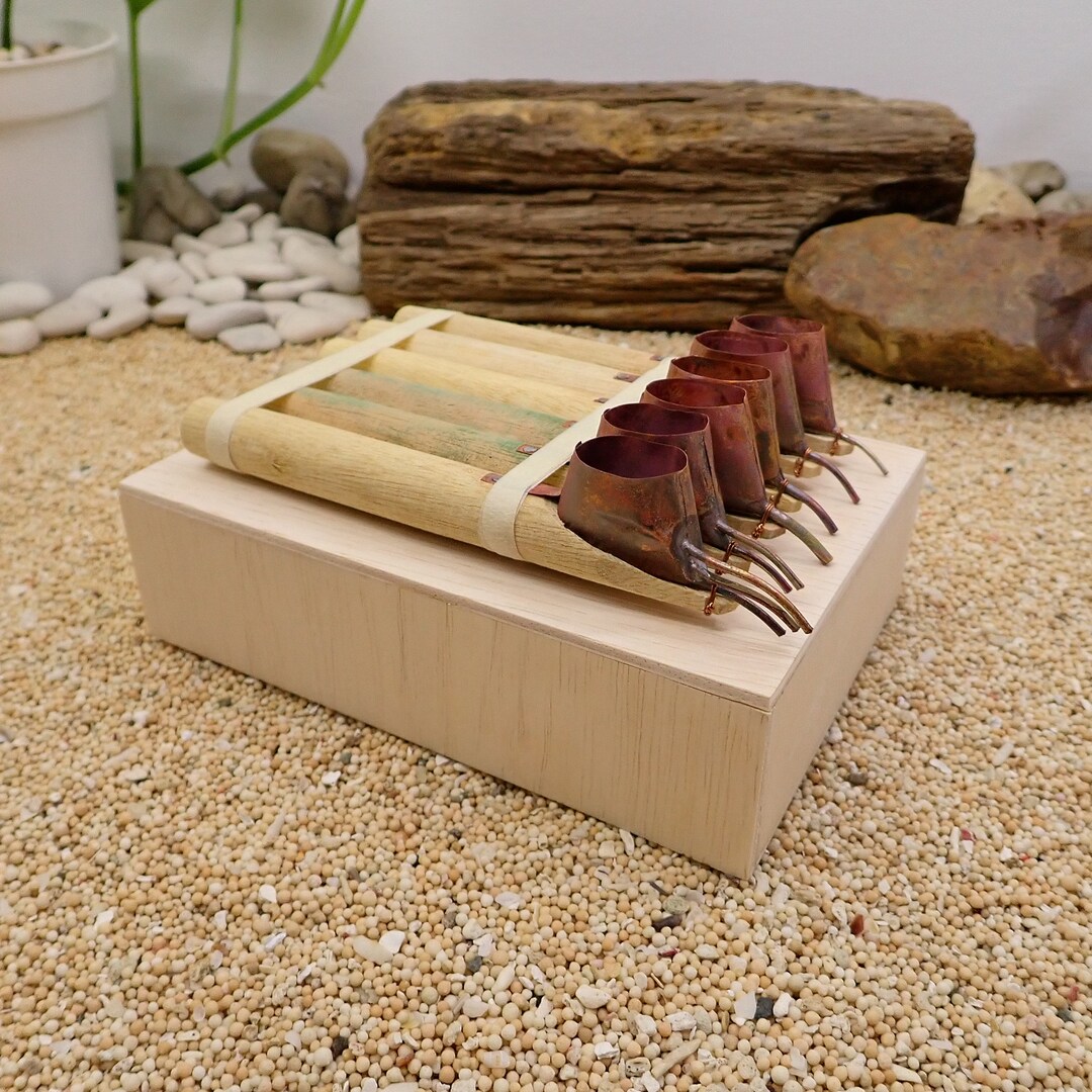 Batik Copper Tjanting Tool Set: 6pcs Batik Art Tools With Plywood Box ...