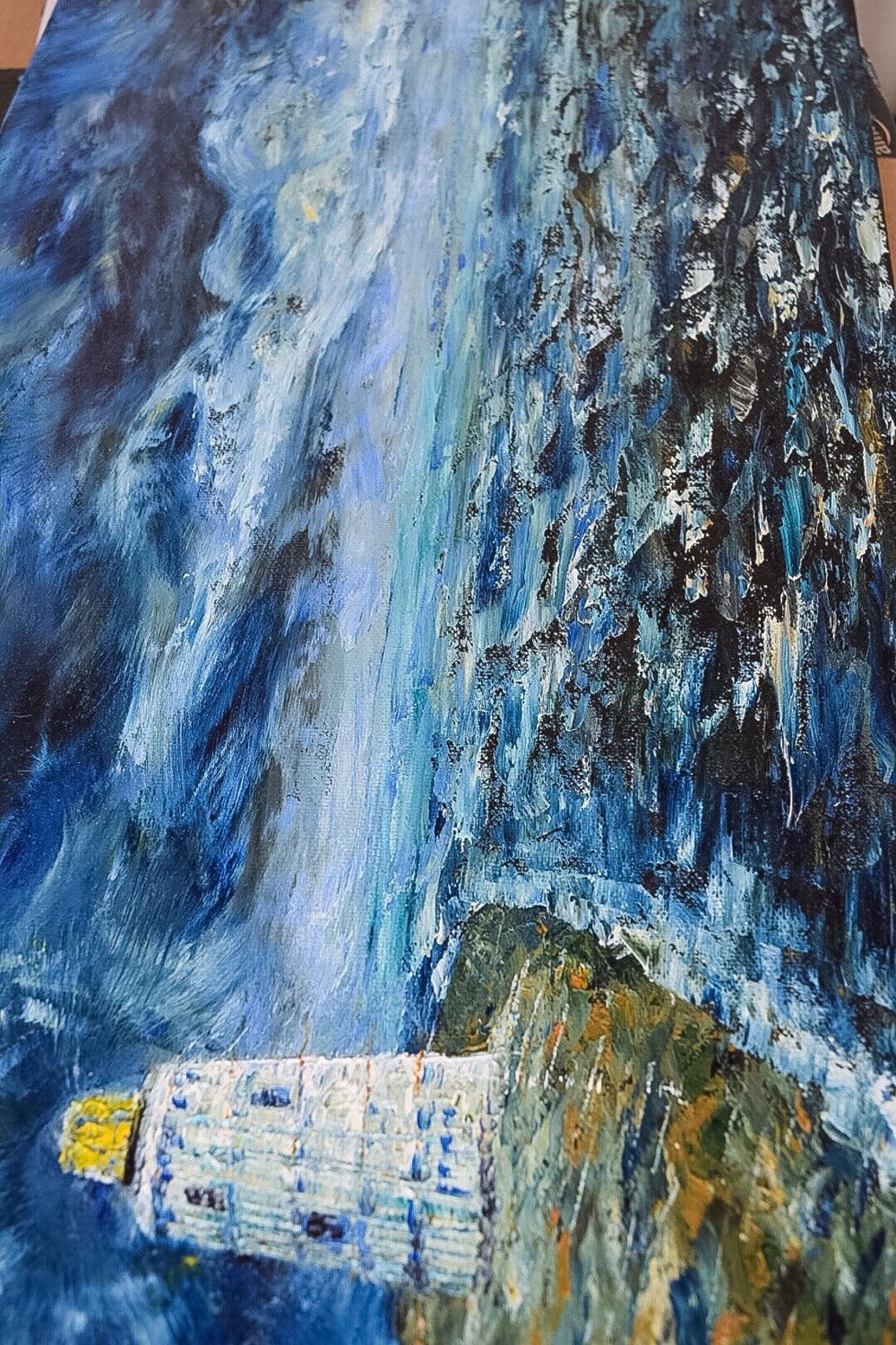 Van Gogh Lighthouse by Storm Original Oil Painting Seascape Wall Art ...