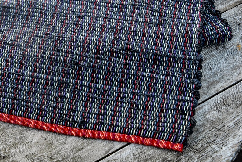 Tim's Recycled Jeans Rag Rug - Etsy