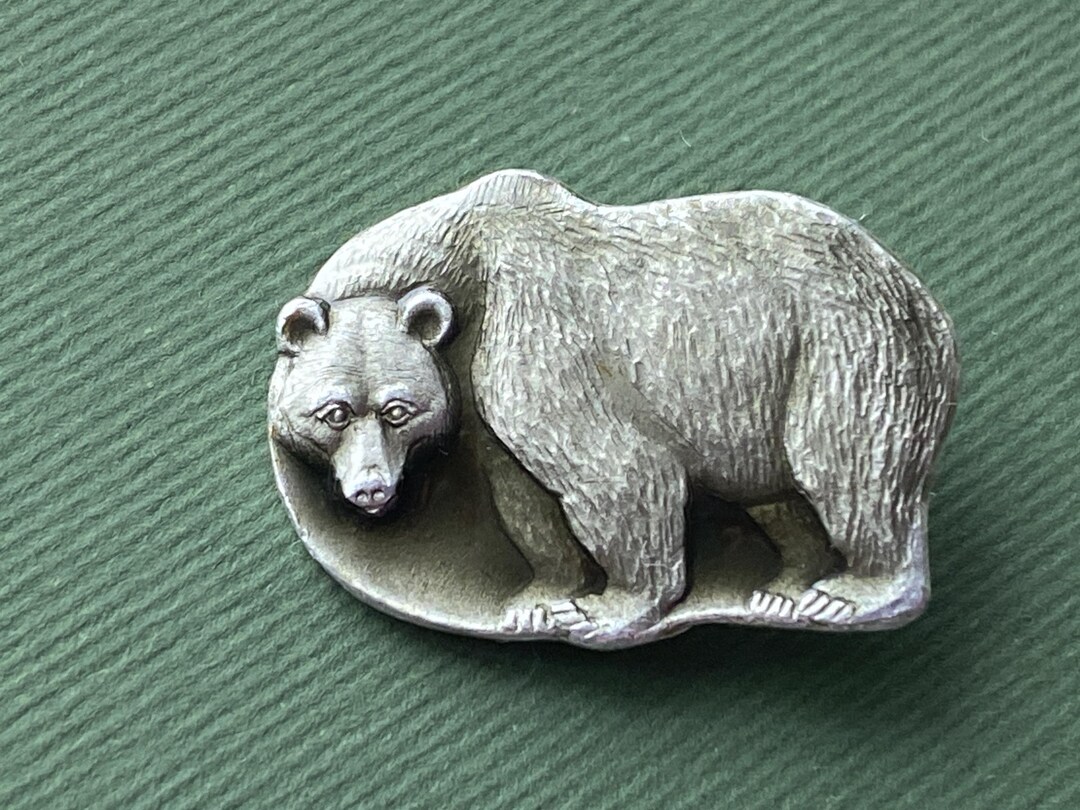 RARE Bear. Fauna Pin. Vintage Metal Collectible Badge. Soviet Vintage ...