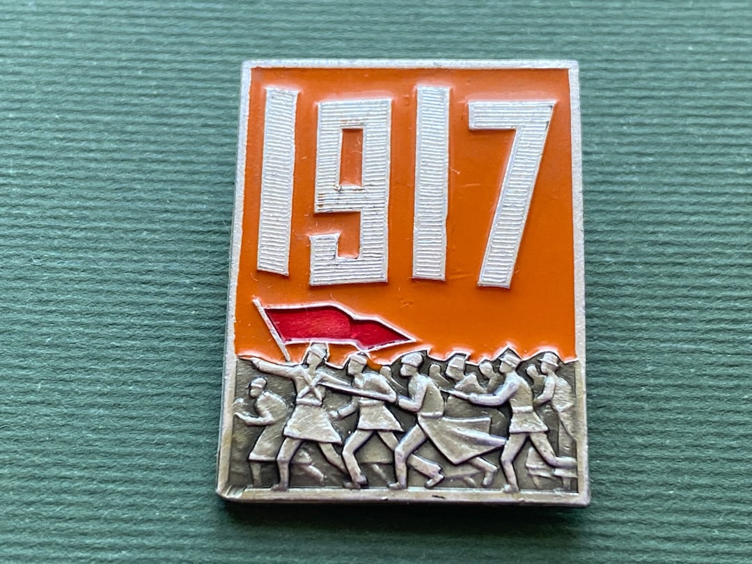 October 1917 Pin. Soviet Propaganda. Communism. Vintage Collectible ...