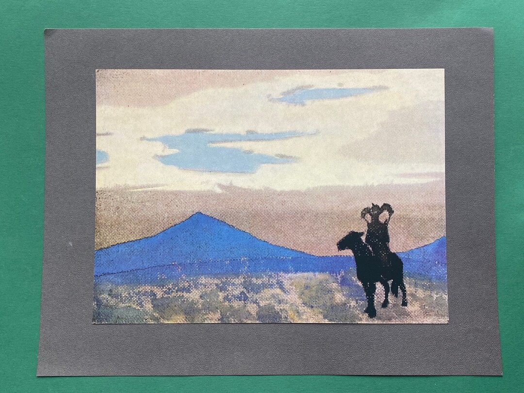 N. Roerich "mother of Genghis Khan. 1931", Passepartout. 1971 - Etsy