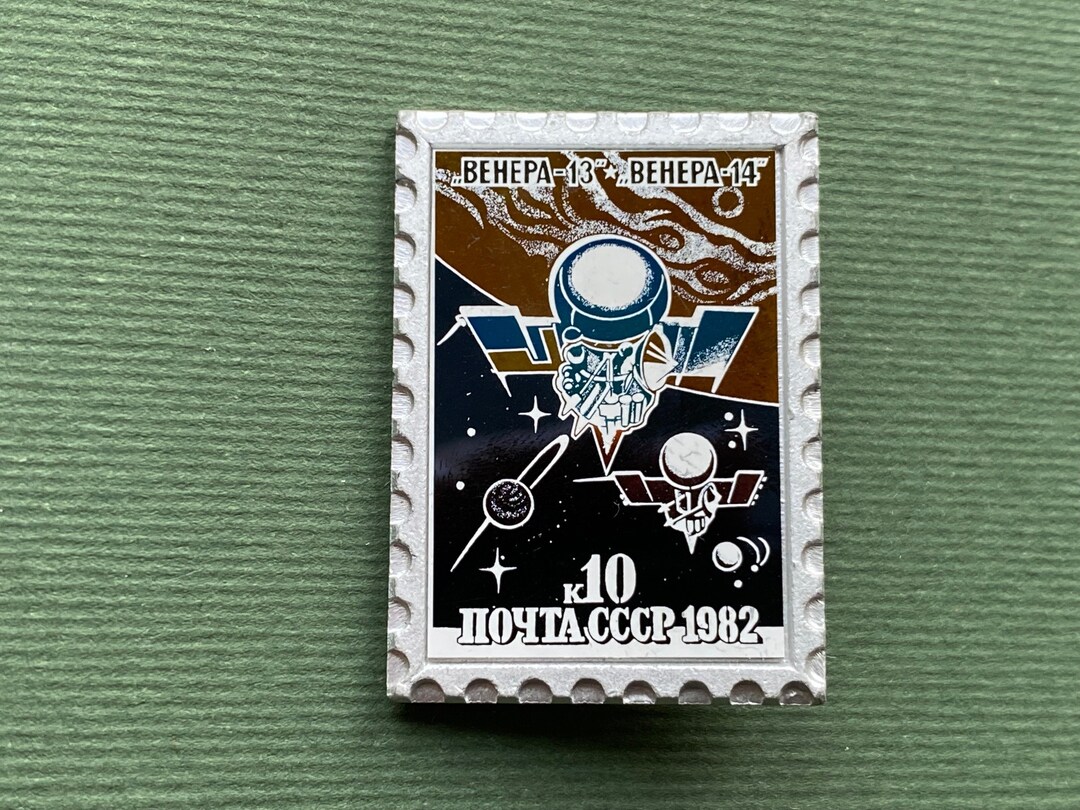Venus 14 Venus 15, Space Pin. Vintage Collectible Badge, Soviet Vintage ...