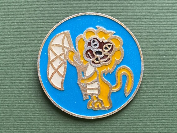 Lion Pin. Vintage Collectible Childrens Soviet Pin Badge Made - Etsy