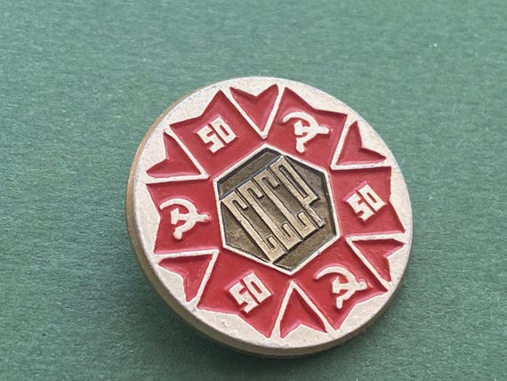 50 years of the USSR Pin. Soviet propaganda. Communis… - Gem