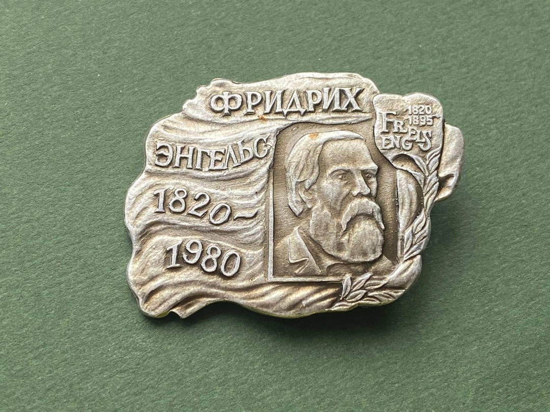 RARE Friedrich Engels Pin. Vintage Collectible Badge, Pin, Soviet Union ...