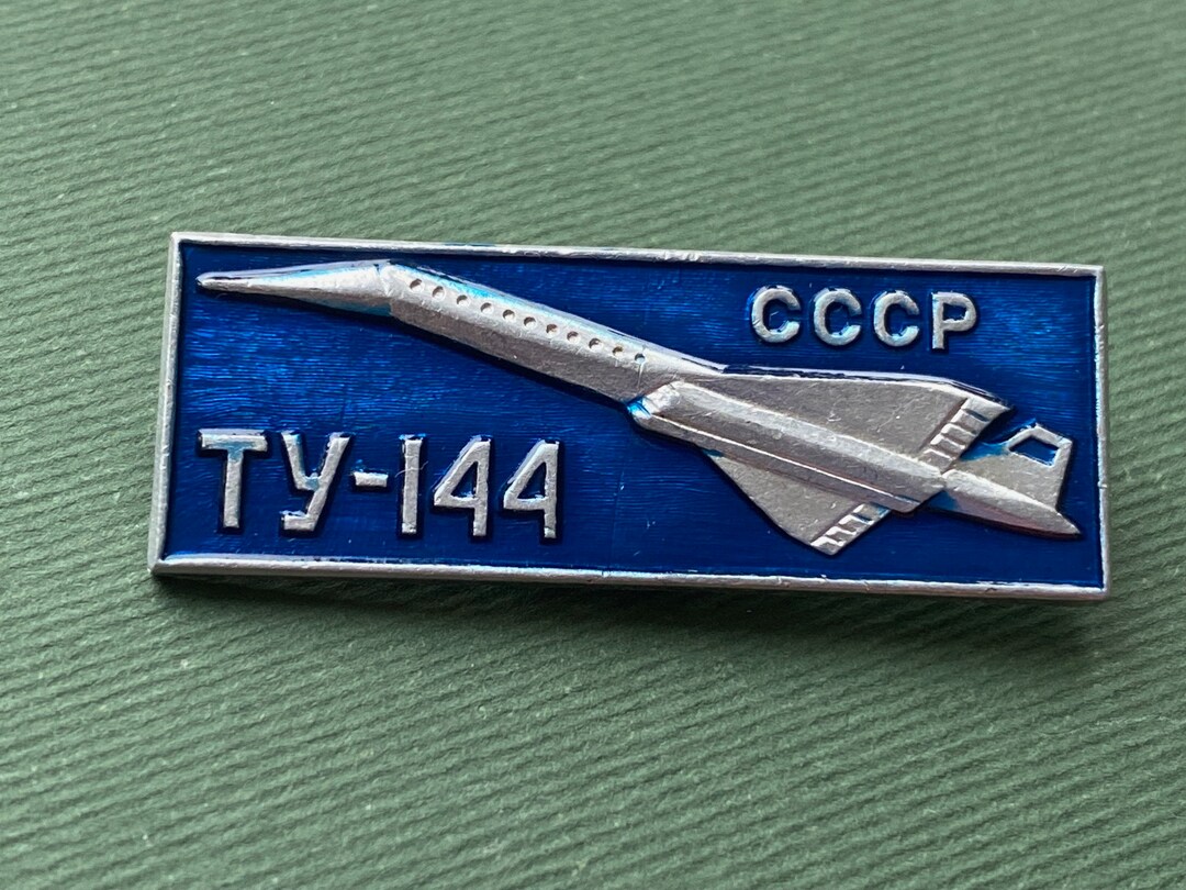 Aircraft TU 144, Soviet Badge, Aeroflot, Vintage Collectible Badges ...
