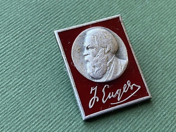 RARE Engels Pin. Vintage collectible badge, Pin, Russ… - Gem