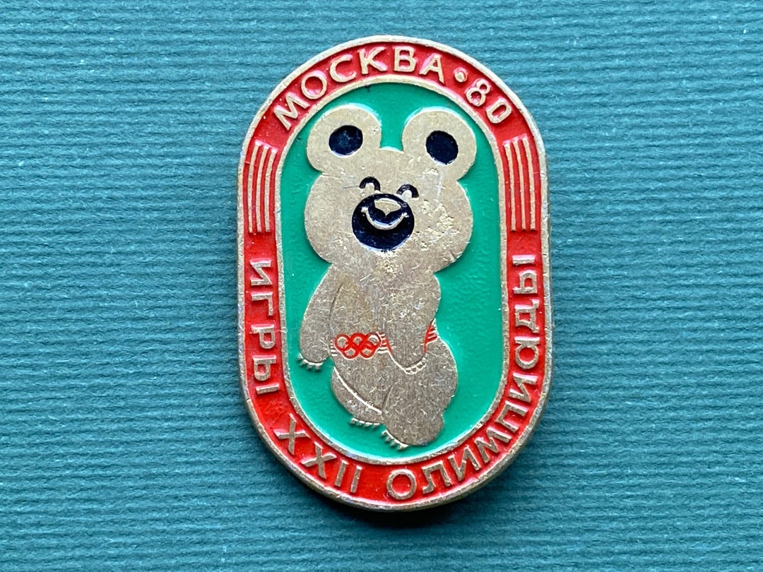 Olympic Bear Pin. Sport Pin. Olympic Misha. Olympic Games - Etsy