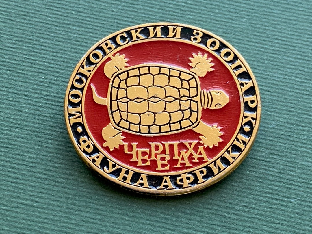 Turtle. Fauna of Africa. Zoo Pin. Vintage Metal Collectible Badge ...