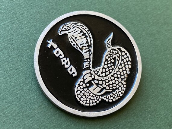 Snake Pin . RARE Vintage collectible badge, USSR A3 - Gem