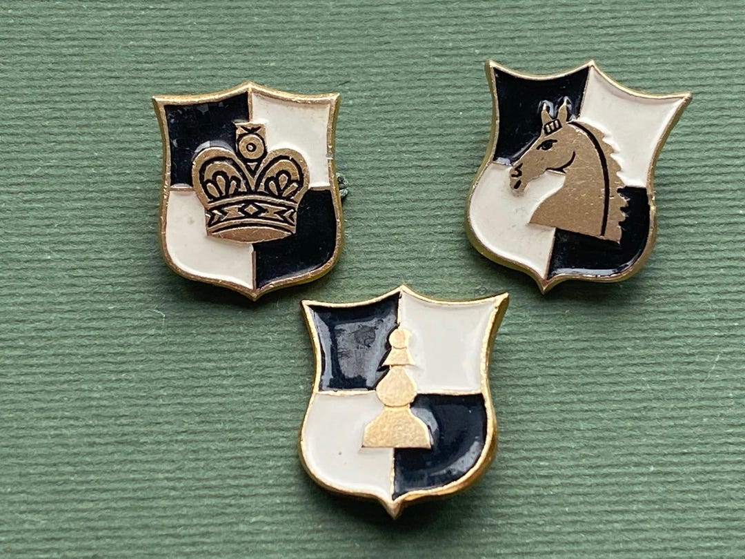 RARE Chess Pin. Sport Collectible Pin Vintage Collectible Badge, Soviet ...