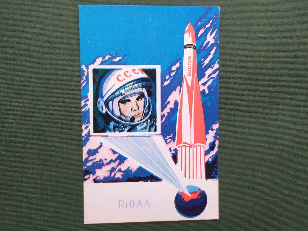 Vintage Soviet Radio Exchange Cards Qsl-card Broadcast Card - Etsy