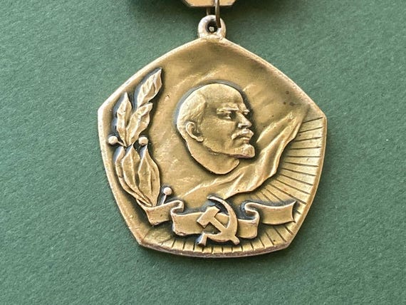 USSR - 60 years. Lenin Pin. Vintage collectible pin b… - Gem