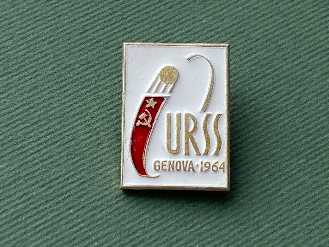 RARE Ship Vostok. Exhibition Genova 1964 Space Pin. Soviet Pin ...