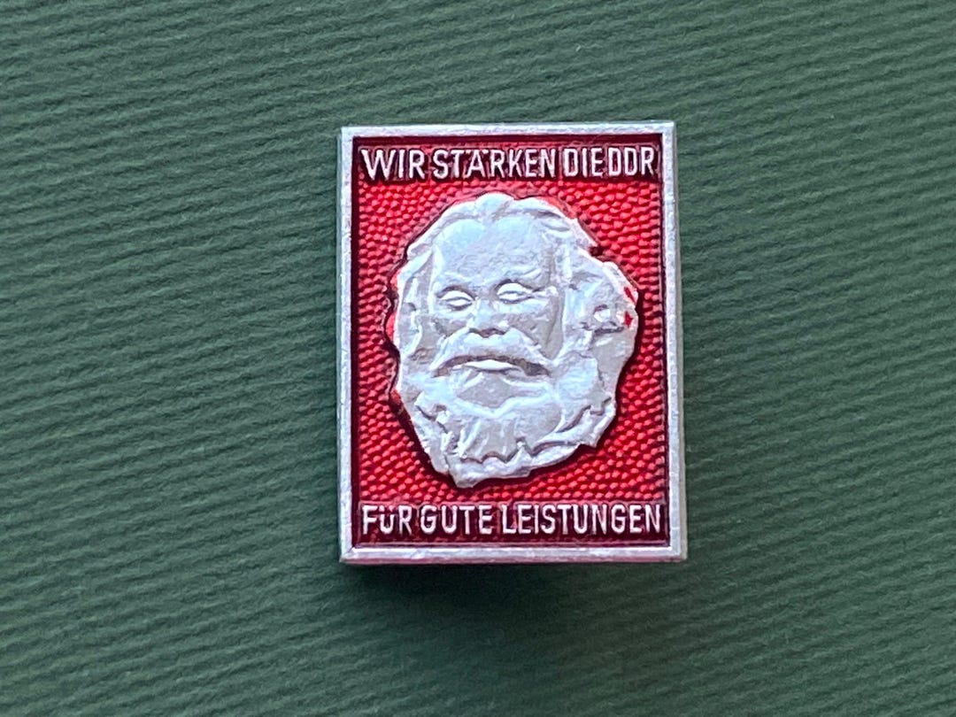 RARE Marx Pin. Vintage Collectible Badge, Pin, Made in DDR, 1970s A10 ...
