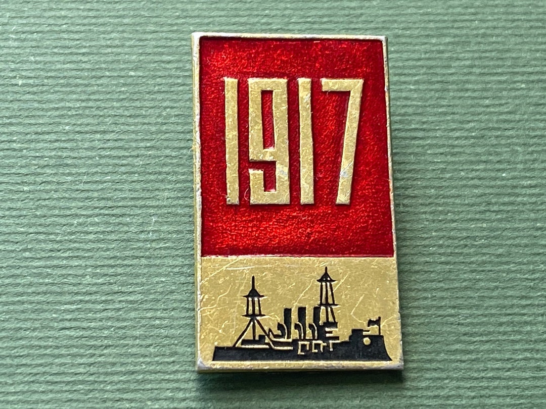 October 1917 Pin. Soviet Propaganda. Communism. Vintage Collectible ...