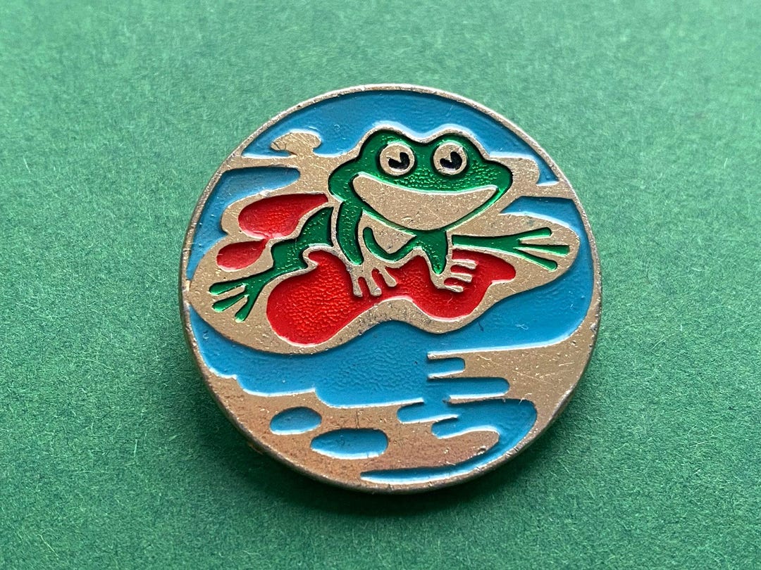 RARE Frog Pin. Vintage Collectible Badge А1 - Etsy