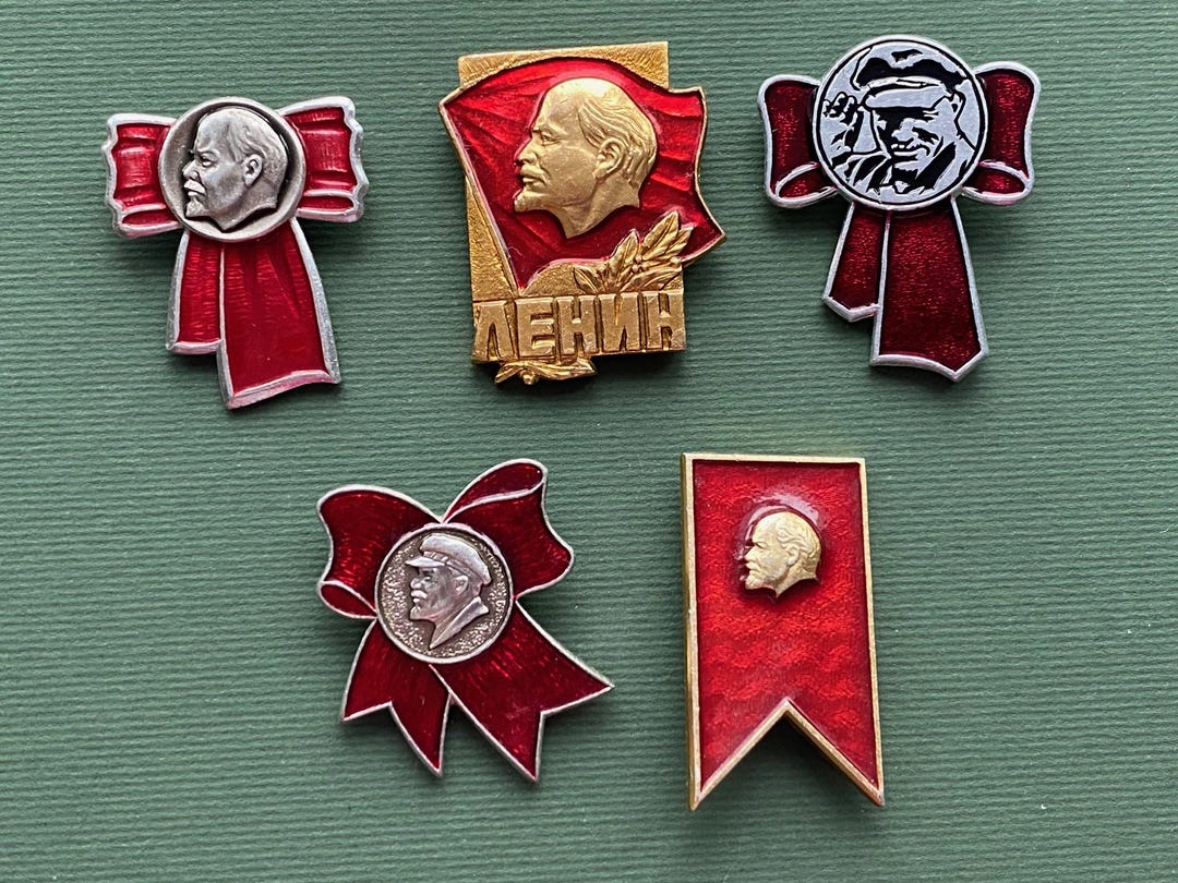 Lenin. Communist Subbotnik Pin, Soviet Pin, Collectible Badge, USSR 10 ...