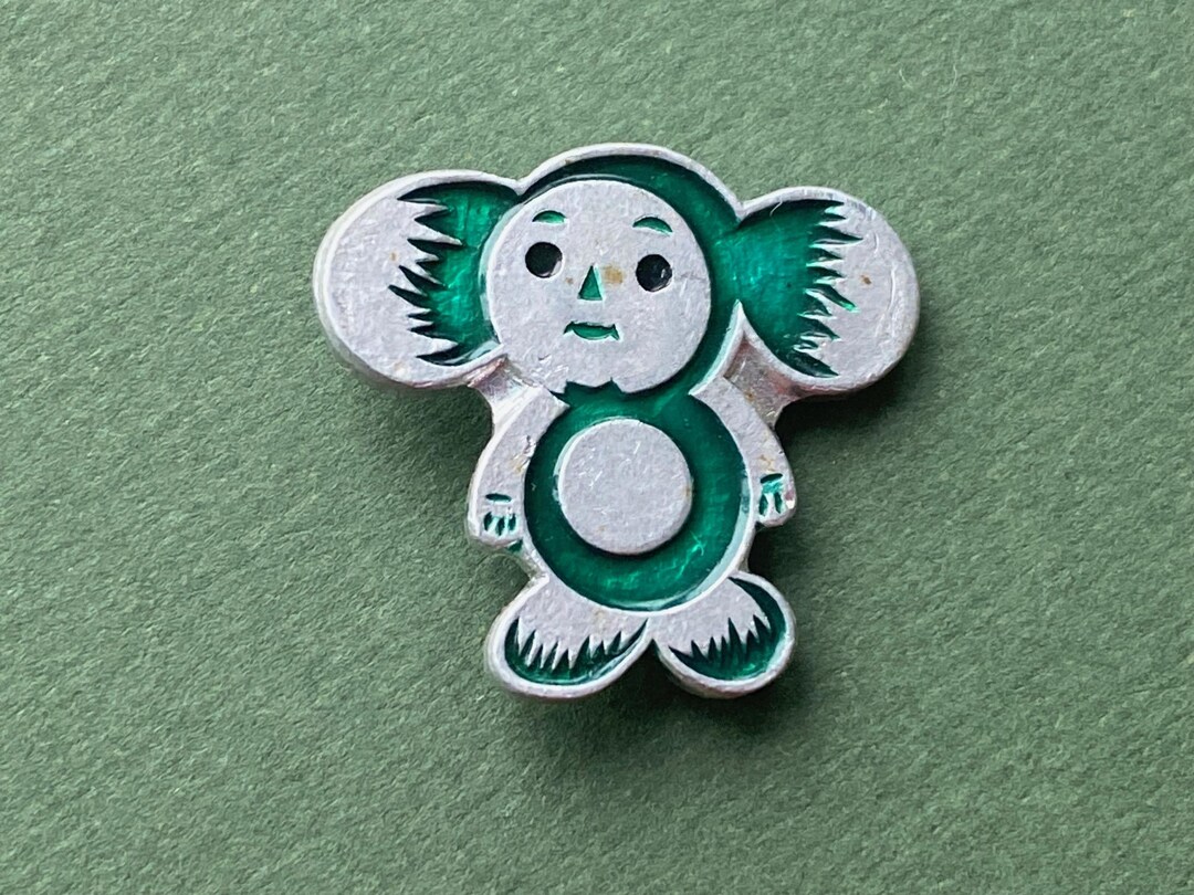 RARE Cheburashka Pin. Children Badge. Vintage Collectible Soviet Pin ...