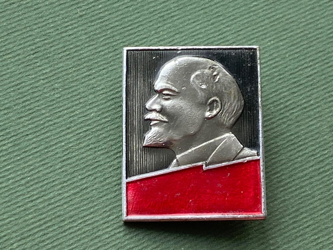 Lenin Pin. Vintage Collectible Badge, Pin, Russia, Soviet Union, Made ...