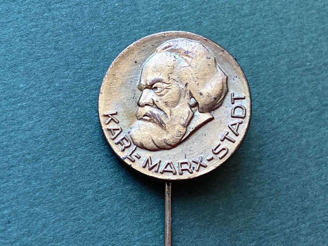 Marx Pin. Vintage Collectible Badge, Pin, Made in DDR, 1970s А2 - Etsy