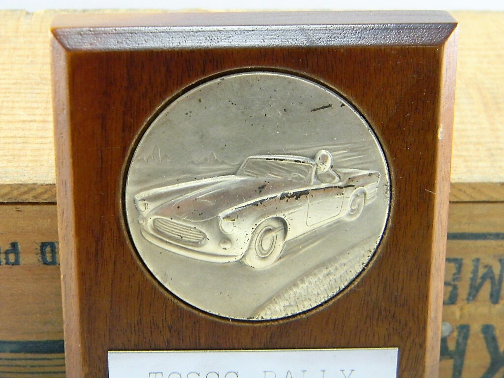 Vintage TCSCC Rally Car Race Award Plaque Twin City Sports Car Club ...