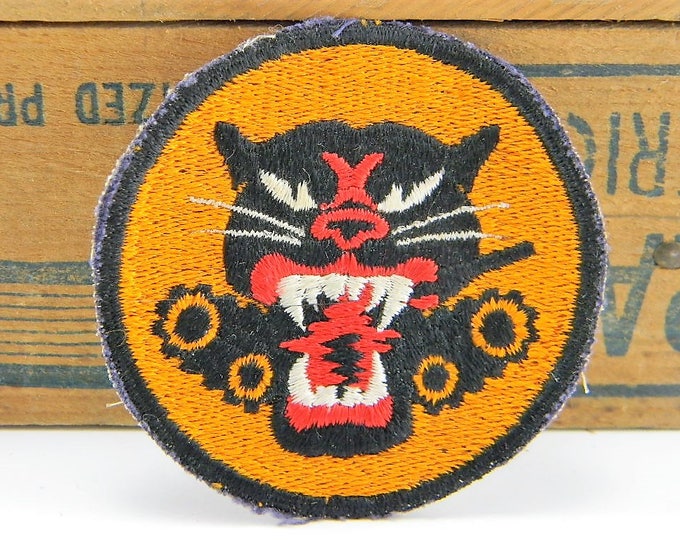 WWII Armored Division Black Cat Tank Military Patch - Etsy