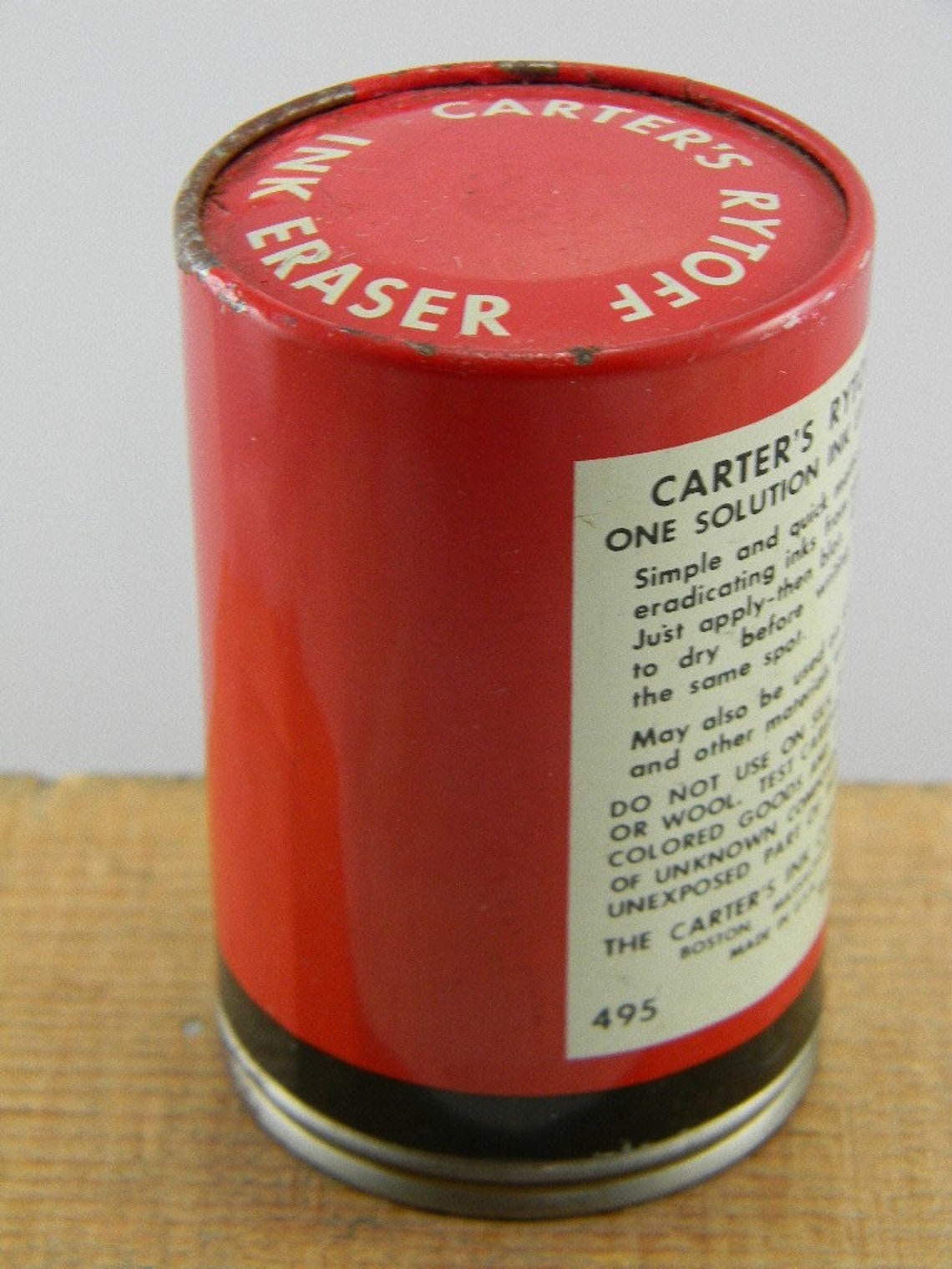 Vintage Carter's Rytoff Ink Eraser advertising tin | Etsy