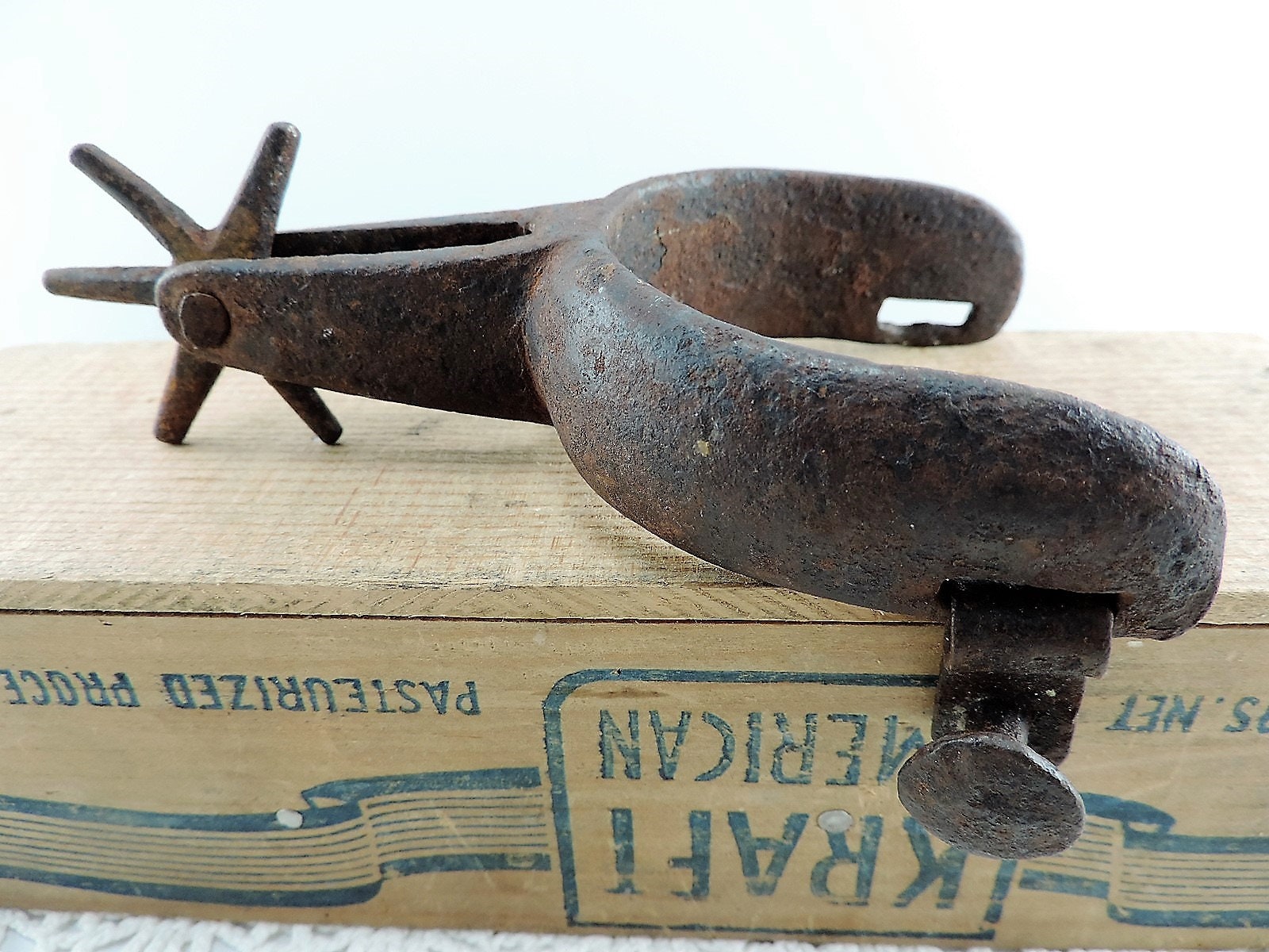 Antique Hand Forged Iron Single Spur - Etsy