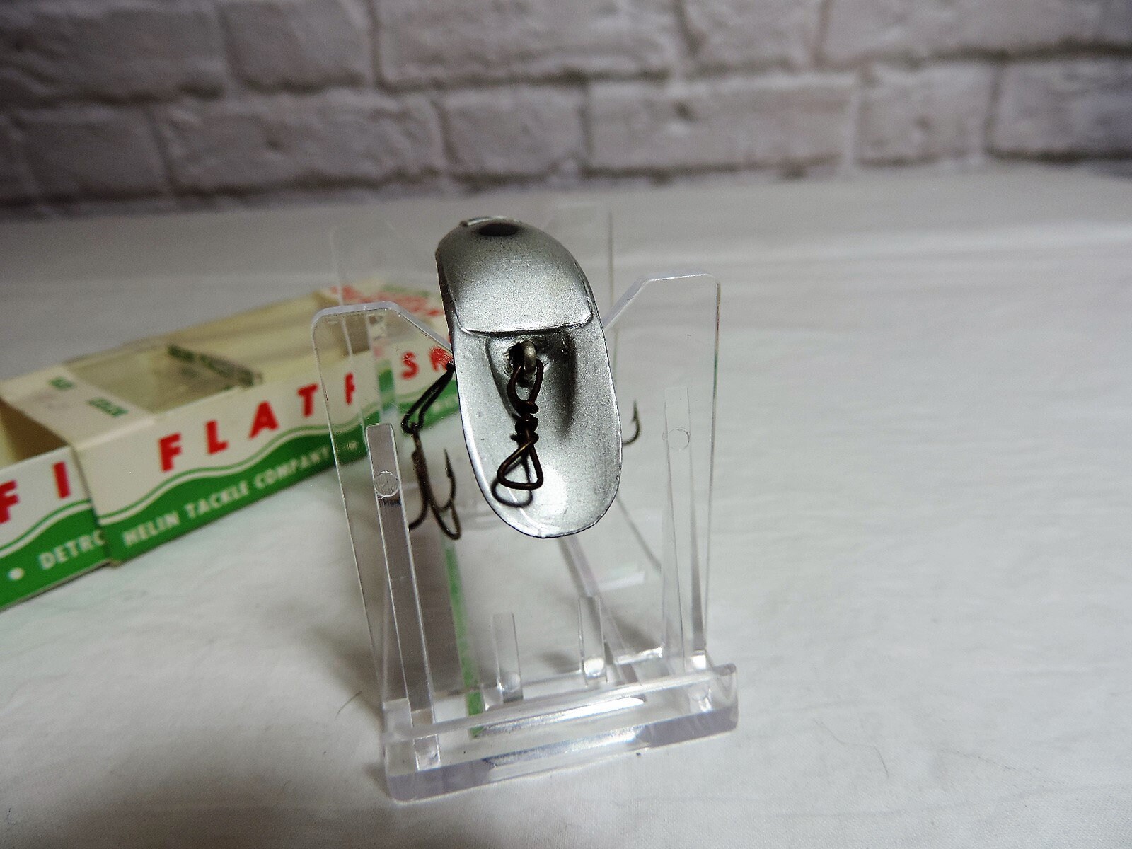 Vintage Helin's Fly Rod Flatfish Lure Size F7 Color SI Silver in ...