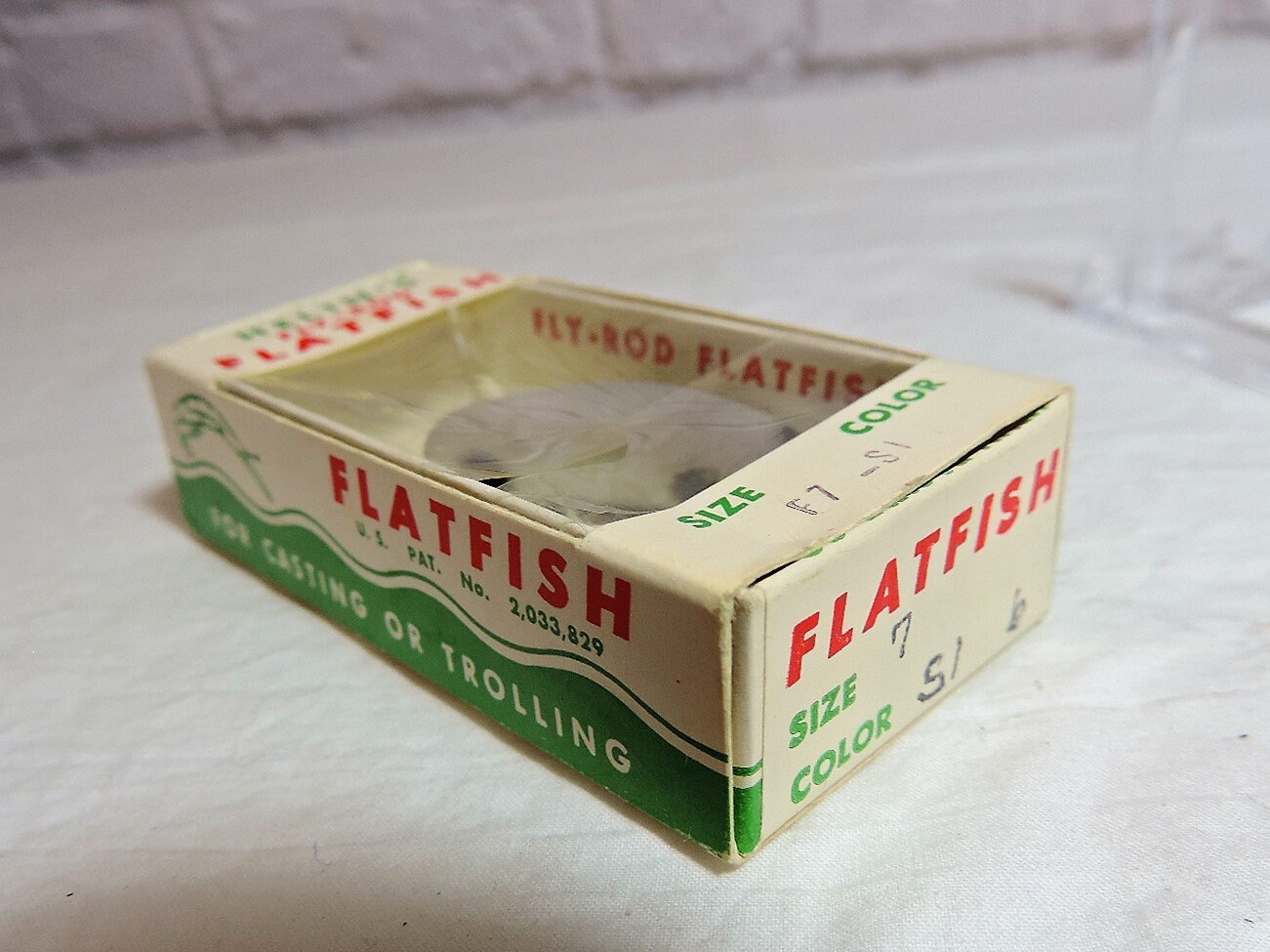 Vintage Helin's Fly Rod Flatfish Lure Size F7 Color SI Silver in ...