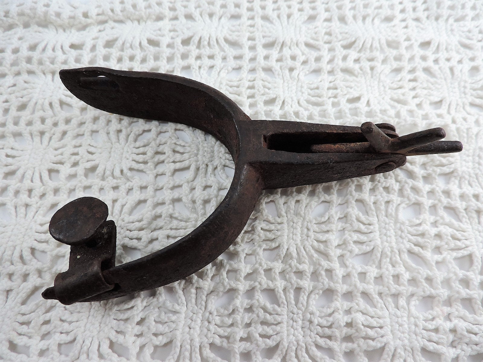 Antique Hand Forged Iron Single Spur - Etsy