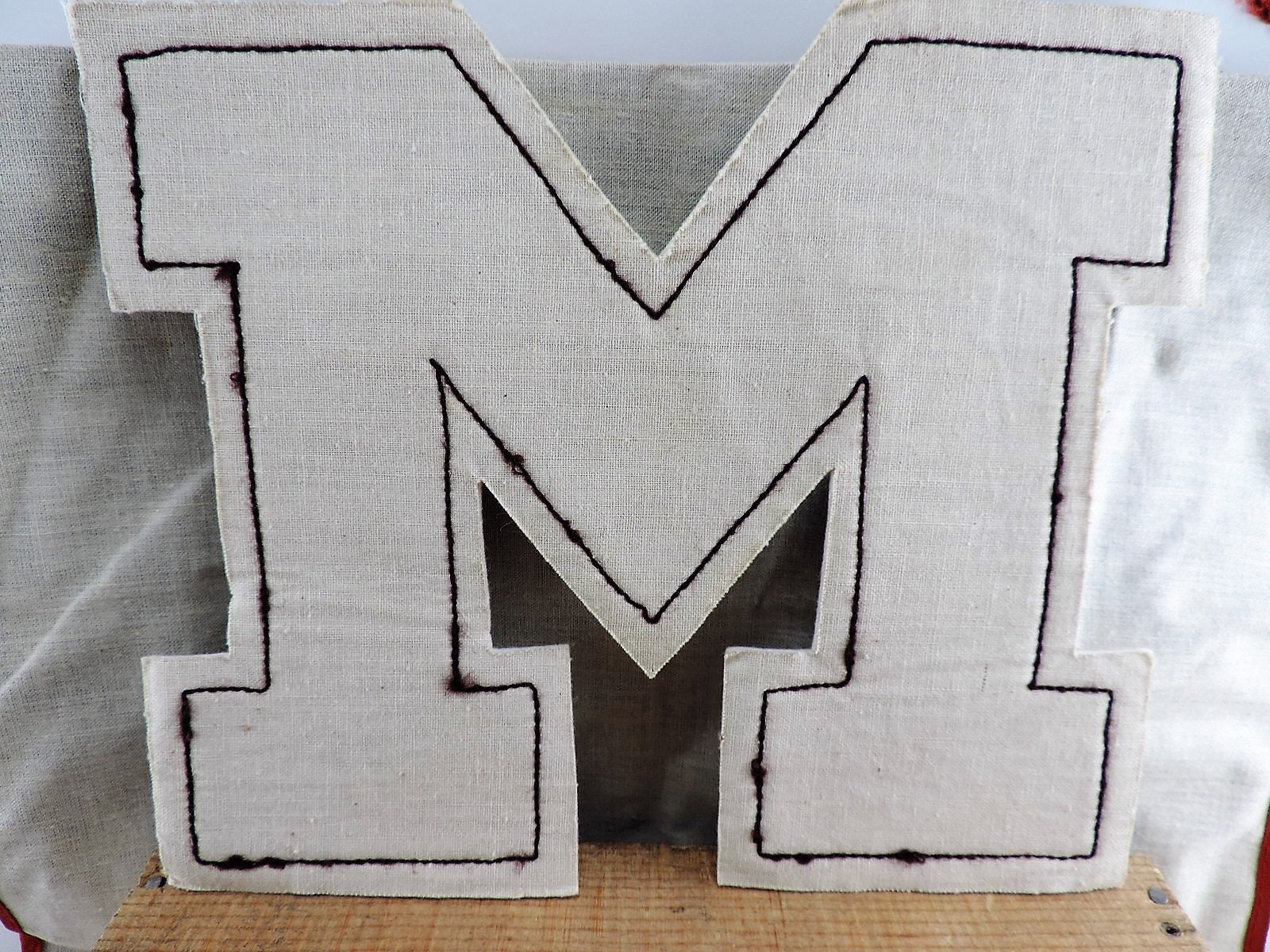 Vintage Varsity Football Letter M Chenille Menominee Michigan - Etsy