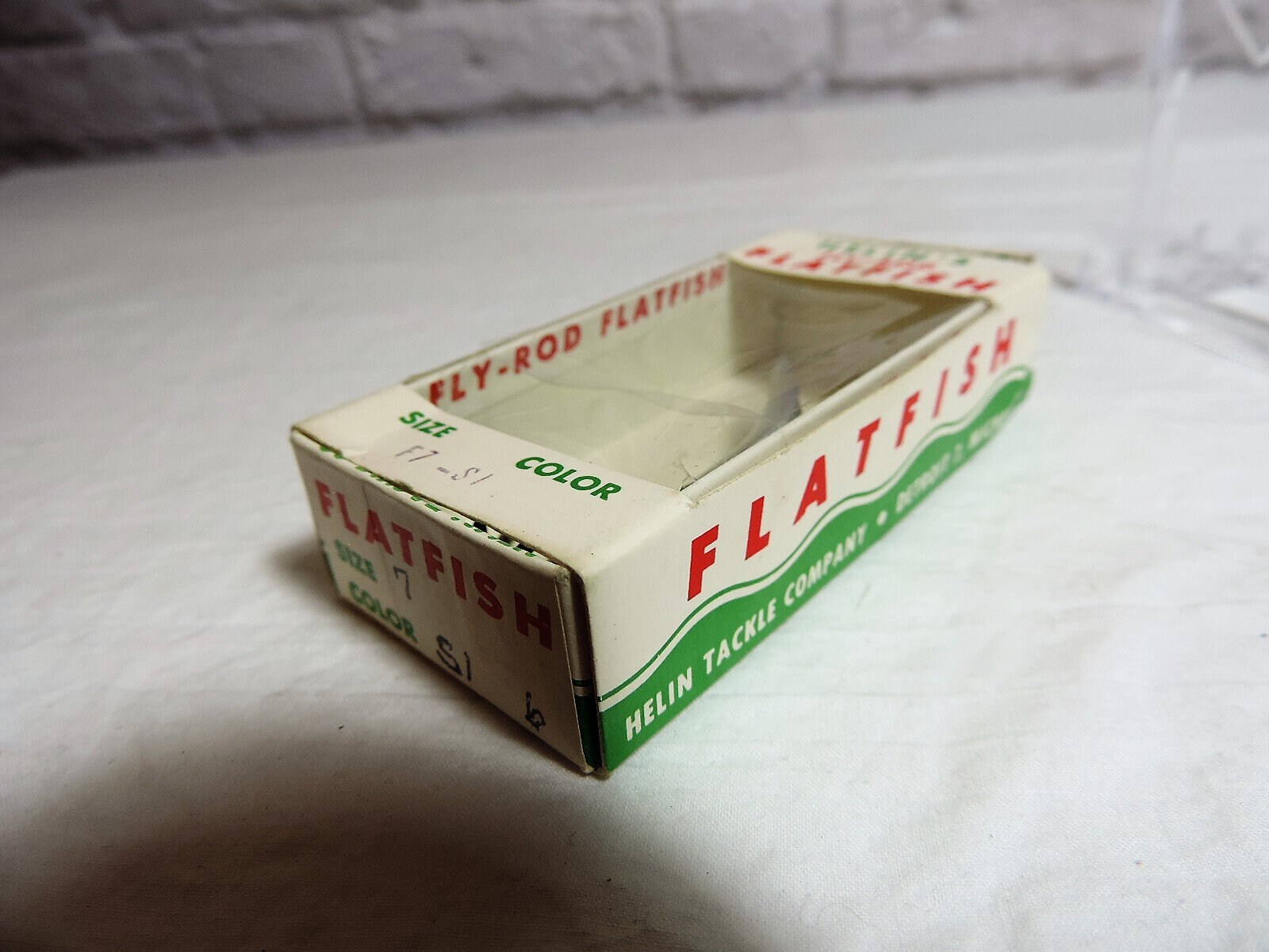 Vintage Helin's Fly Rod Flatfish Lure Size F7 Color SI Silver in ...